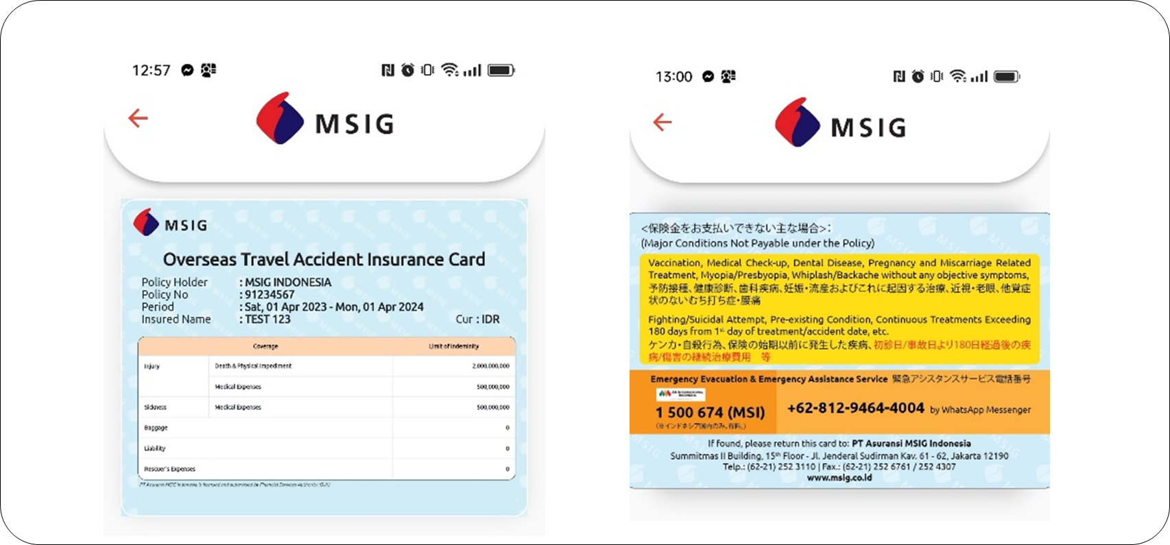 Peluncuran Kartu E-OTA Baru pada Aplikasi MSIG Mobile | MSIG Indonesia